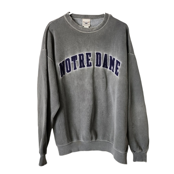 Oarsman | Shirts | Oarsman X Notre Dame X Vintage Lived In Crewneck ...